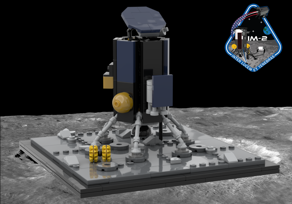 Lego Moc Athena Nova C Lunar Lander Im 2 With µnova Hopper And Yaoki