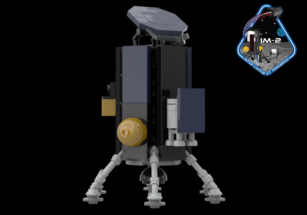 LEGO MOC Athena Nova-C Lunar Lander (IM-2) With µNova Hopper and YAOKI ...