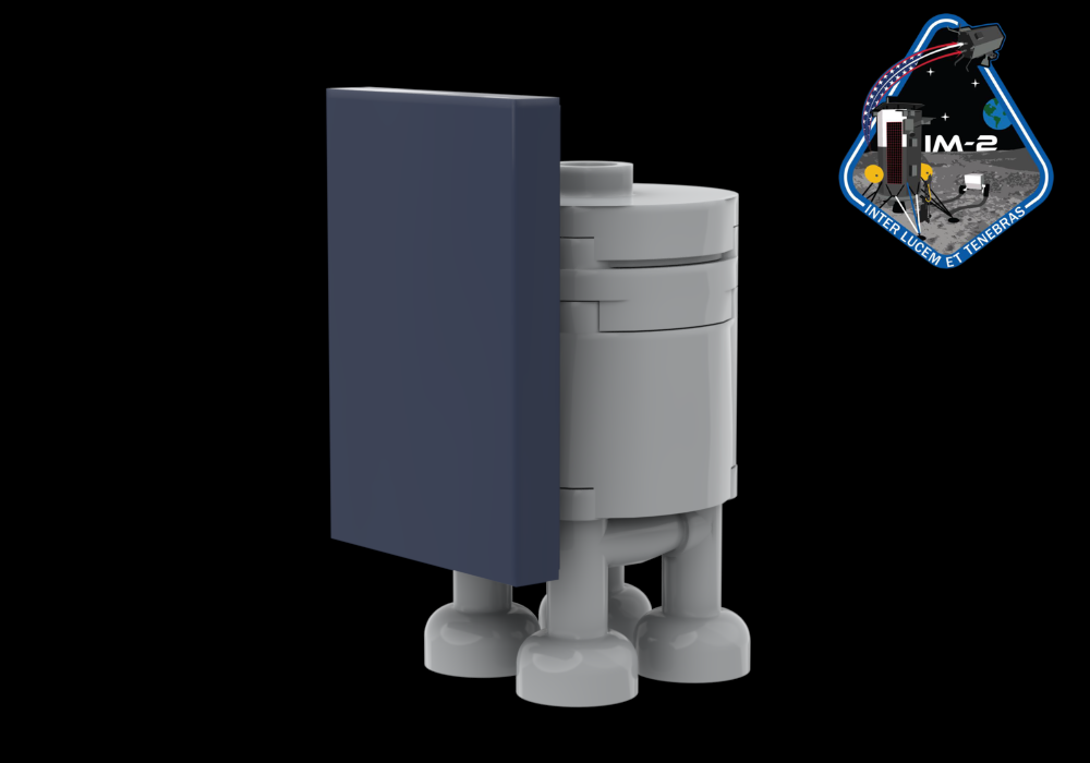 LEGO MOC Athena Nova-C Lunar Lander (IM-2) With µNova Hopper and YAOKI ...