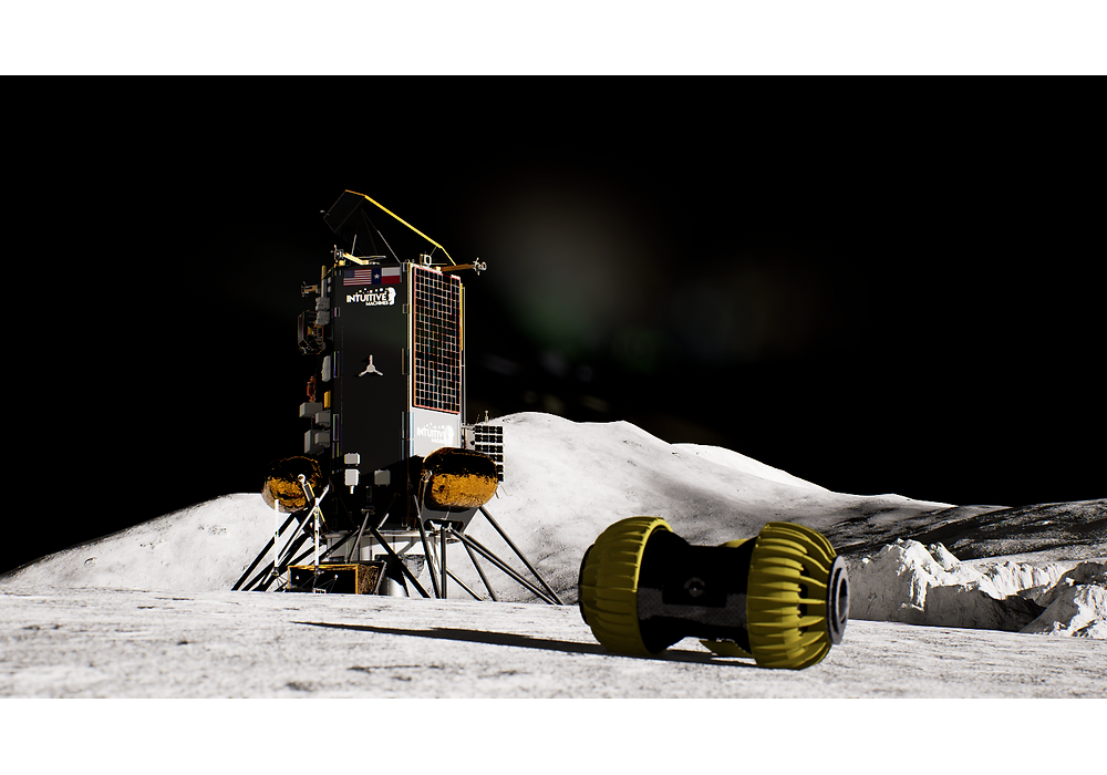 LEGO MOC Athena Nova-C Lunar Lander (IM-2) With µNova Hopper and YAOKI ...