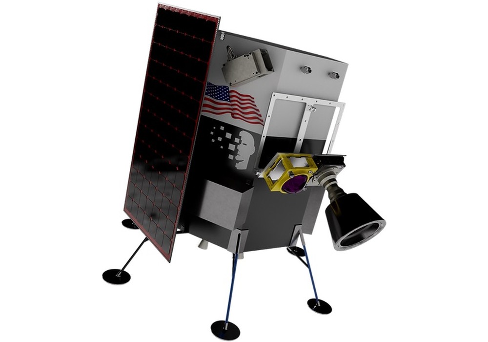 LEGO MOC Athena Nova-C Lunar Lander (IM-2) With µNova Hopper and YAOKI Rover by OrchardBuilds ...