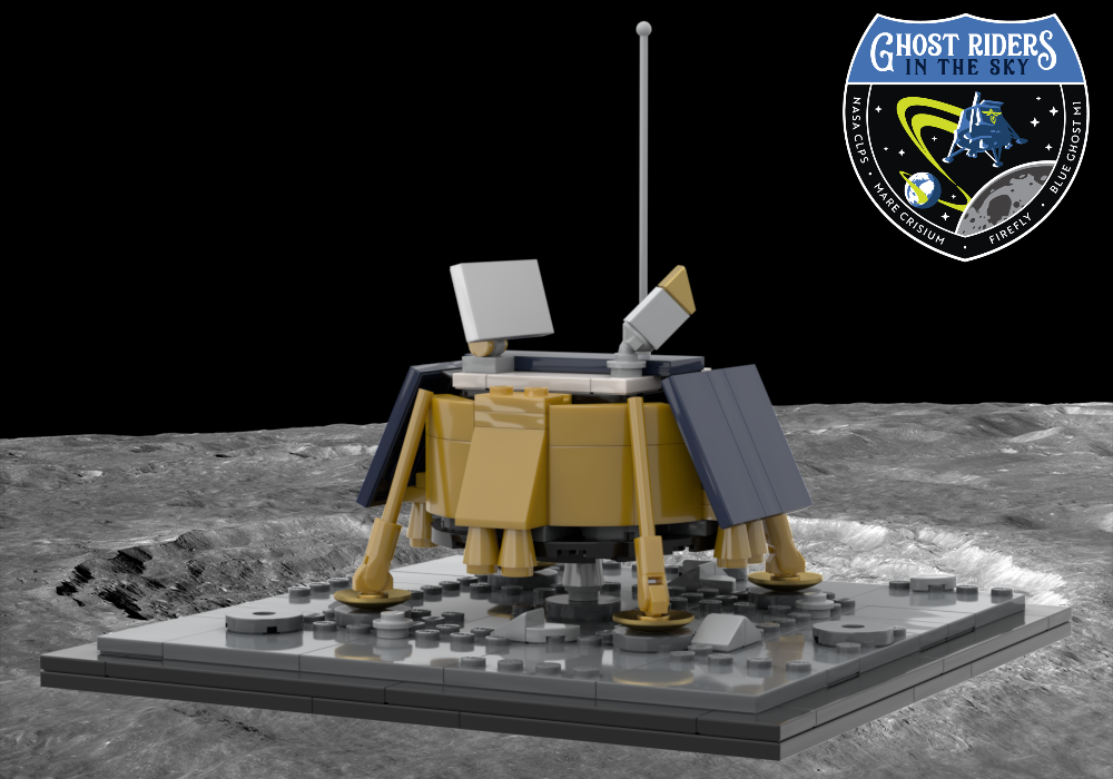 LEGO MOC Blue Ghost Lunar Lander (Ghost Riders in the Sky Variant) by ...