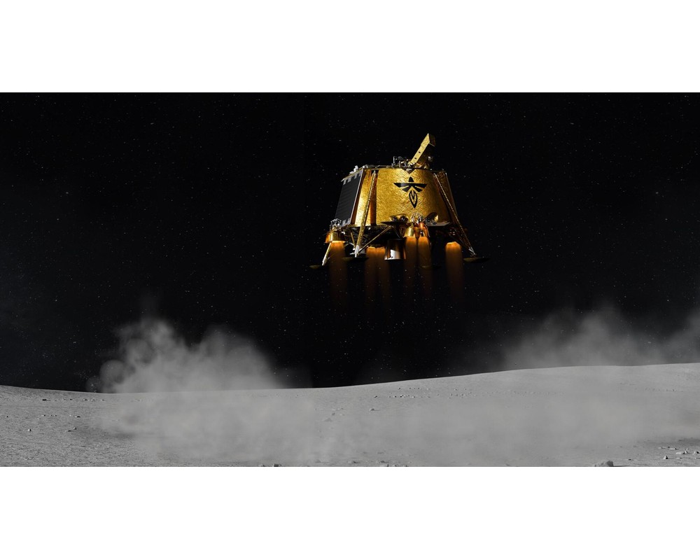 Lego Moc Blue Ghost Lunar Lander Ghost Riders In The Sky Variant By