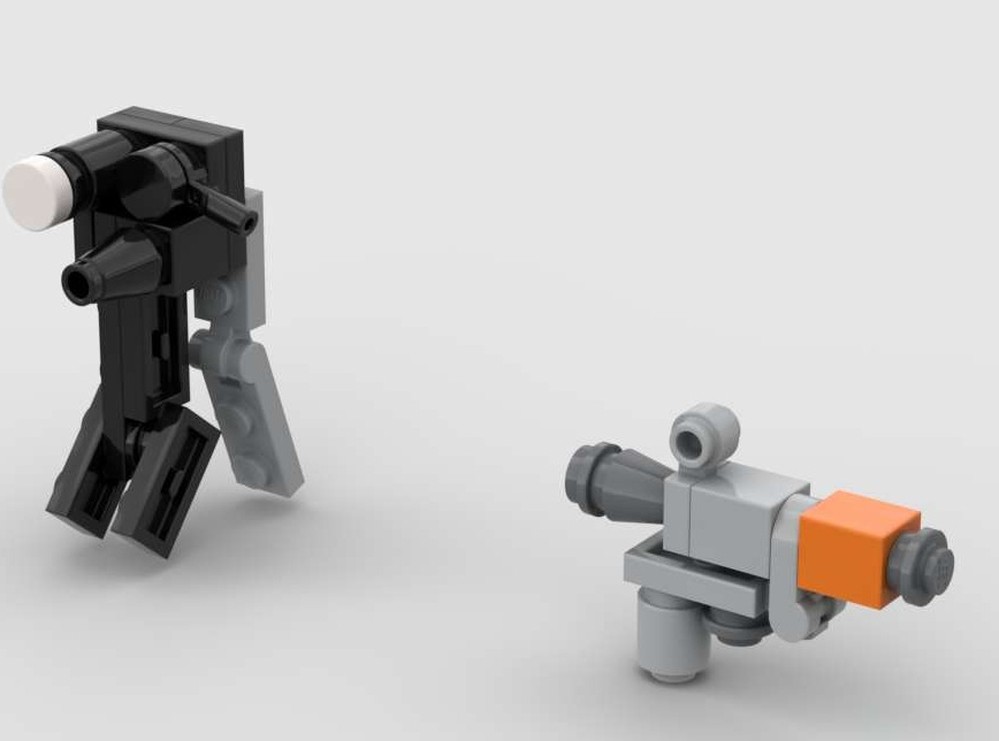 LEGO MOC Turret and Gravity Gun by AlexGam | Rebrickable - Build with LEGO