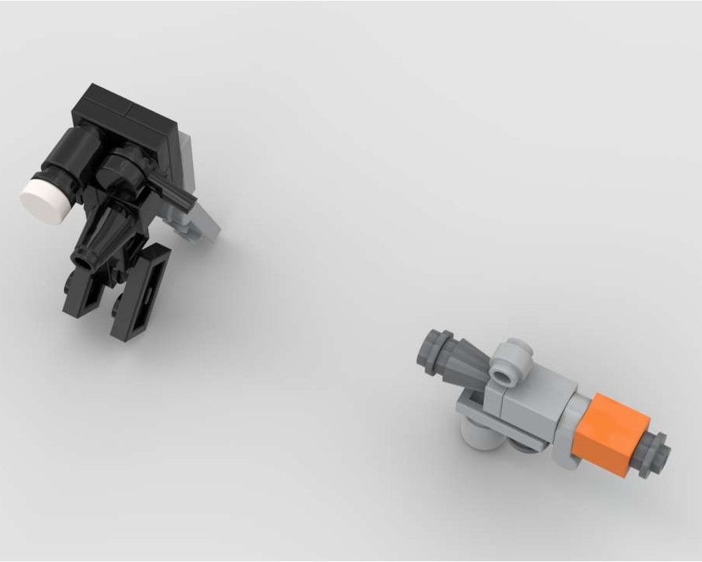 LEGO MOC Turret and Gravity Gun by AlexGam | Rebrickable - Build with LEGO