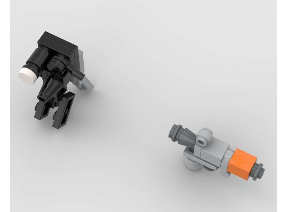 LEGO MOC Turret and Gravity Gun by AlexGam | Rebrickable - Build with LEGO