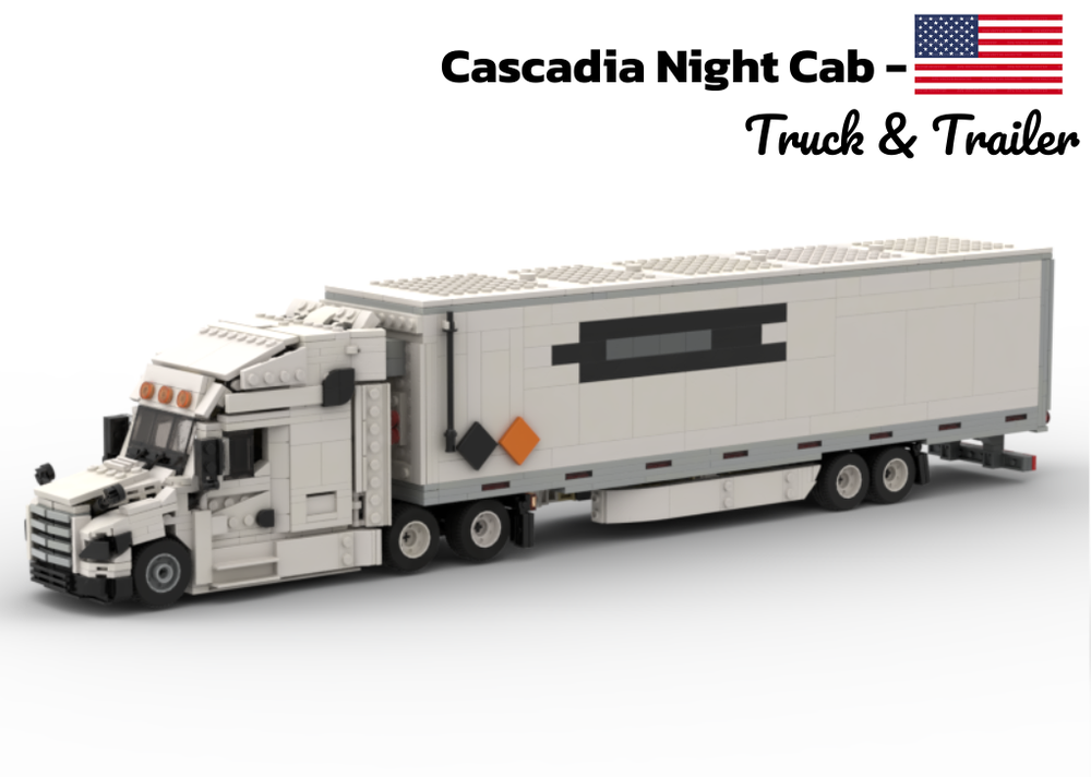 LEGO MOC-205193 - Cascadia Night Cab - TRAILER - by BasicBuilder23 ...