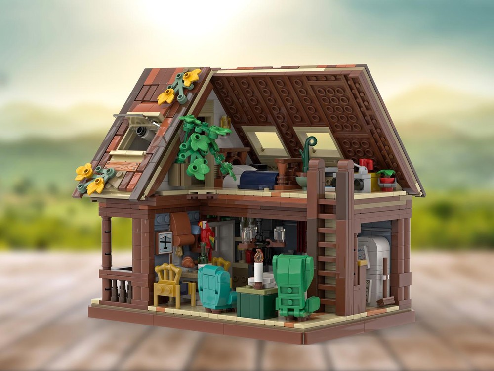LEGO MOC A log cabin by Enzo_Young | Rebrickable - Build with LEGO