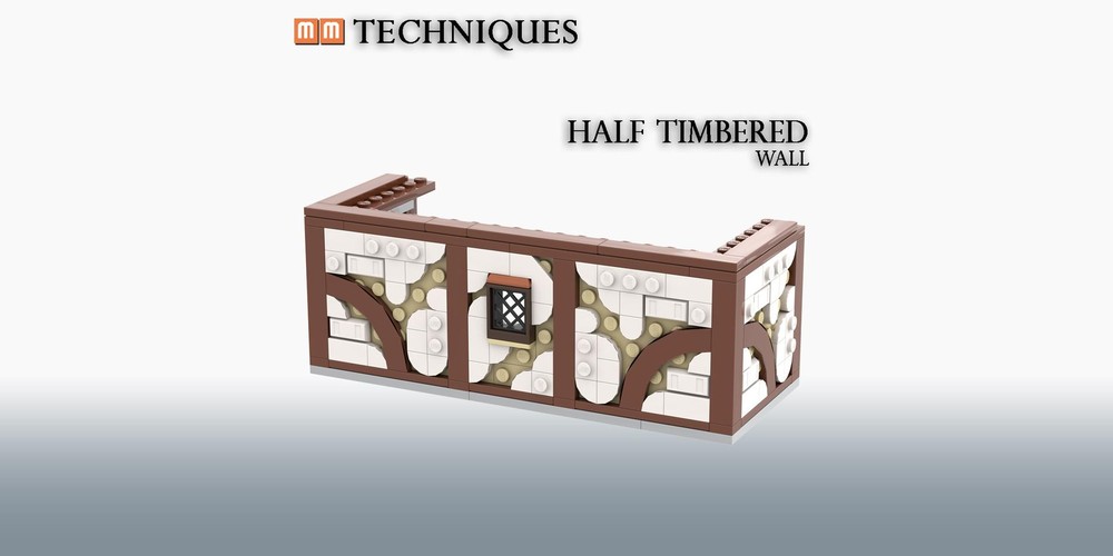 LEGO MOC-205222 Tutorial/Techniques: Half timbered wall by montymatte ...