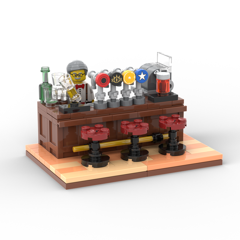 LEGO MOC Small Bar by BrickFLIC | Rebrickable - Build with LEGO
