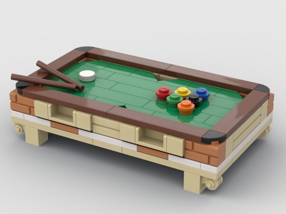 LEGO MOC Billiards/Pool Table by Falconeagle117 | Rebrickable - Build ...