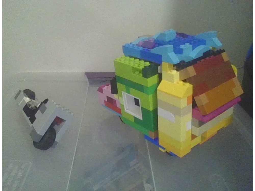 Lego Moc Mixel Scale Truck And Nixel Scale Motorbike By Willzerba2