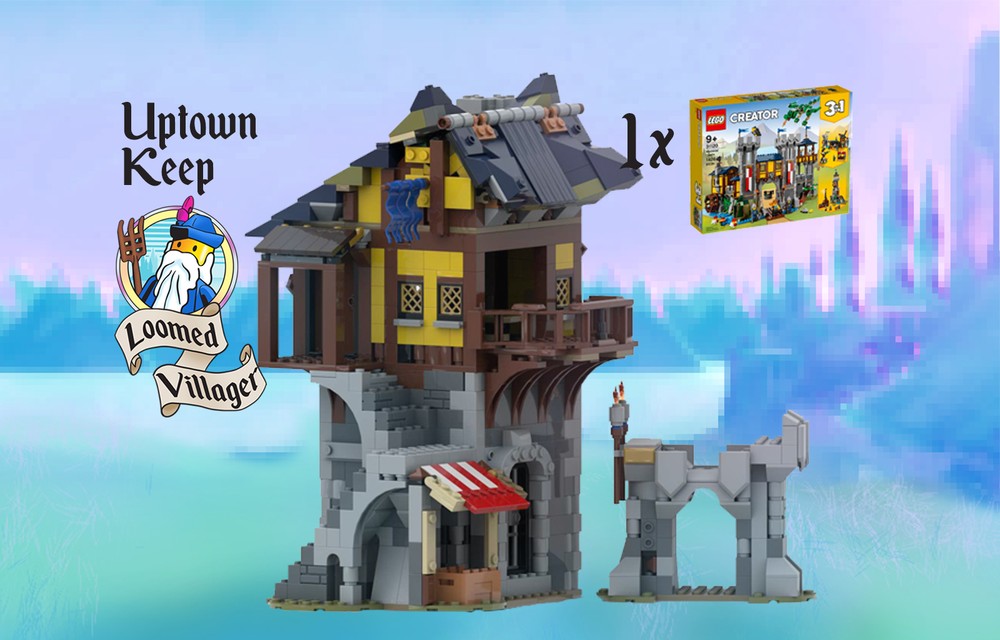 LEGO MOC Uptown Keep by loomedvillager | Rebrickable - Build with LEGO