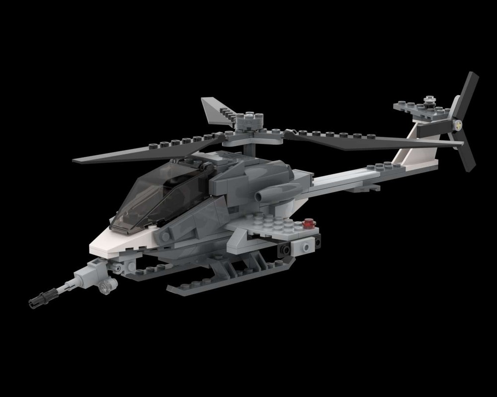 LEGO MOC AH-1B Striker Attack Helicopter (Blizzard Fury Skin / Camo) by ...