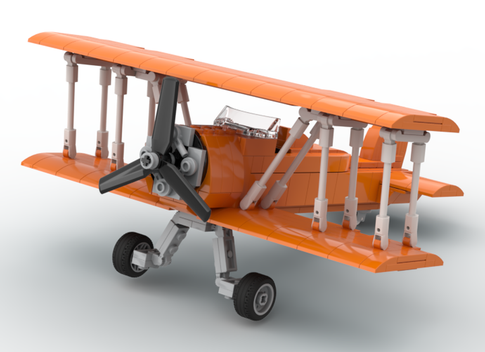 LEGO MOC Vintage biplane by EBbuilds | Rebrickable - Build with LEGO