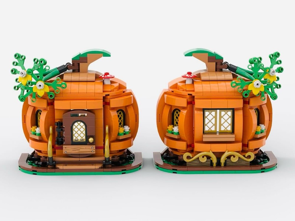 LEGO MOC Pumpkin Cottage by brickerparker | Rebrickable - Build with LEGO