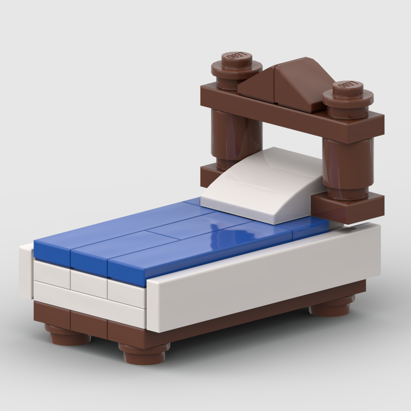 LEGO MOC Single Bed by andgonsil | Rebrickable - Build with LEGO