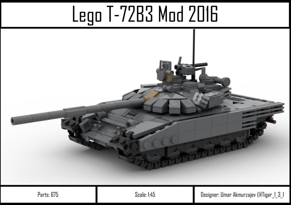 LEGO MOC-205274 Lego T-72B3 Mod 2016 (1:45 scale) by Tiger_1_3_1 ...