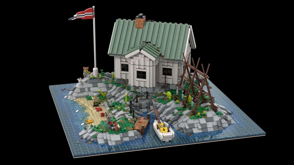 LEGO MOC Norwegian coastal island house "Nordlandshus" by Bricks of ...