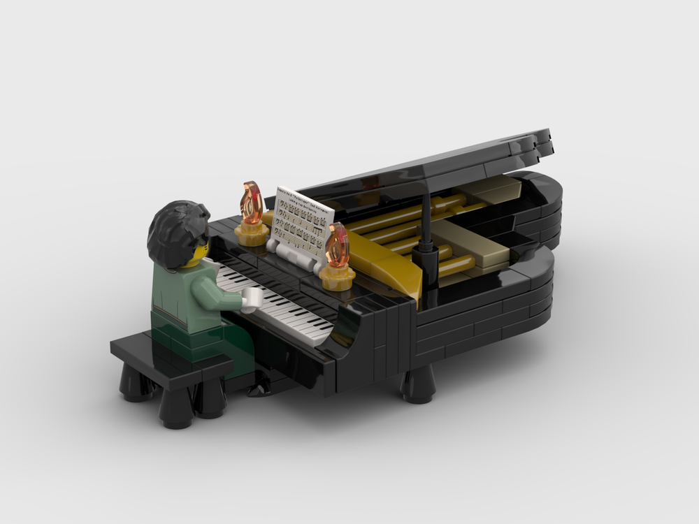LEGO MOC Grand Piano by BrickHappens | Rebrickable - Build with LEGO