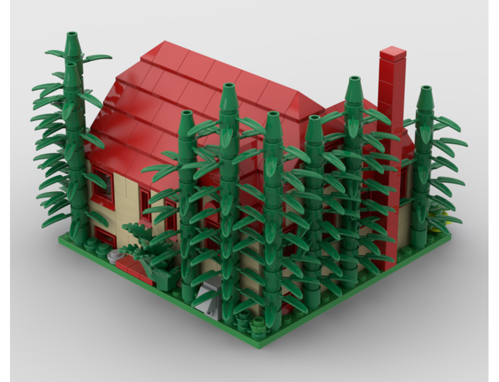 LEGO MOC Bamboo House by Madogmania | Rebrickable - Build with LEGO