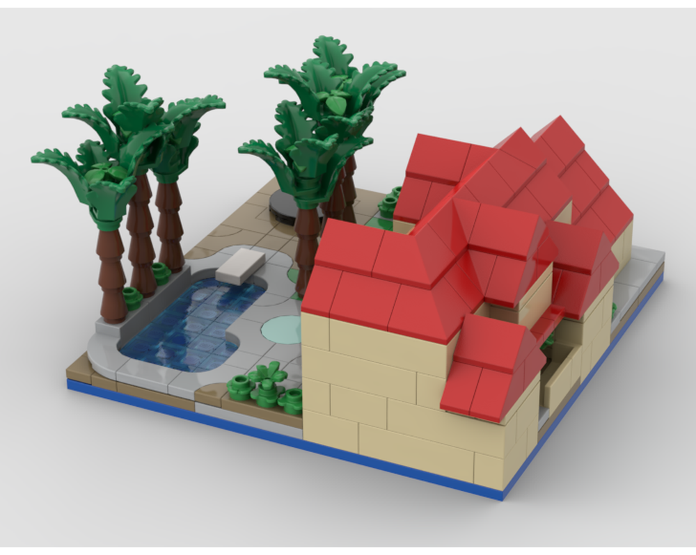 LEGO MOC Pool House by Madogmania | Rebrickable - Build with LEGO