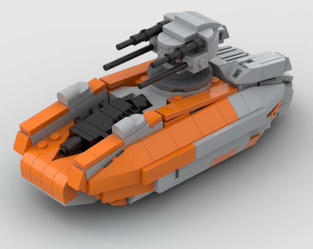 LEGO MOC T2-B Repulsor-Tank by McMOC | Rebrickable - Build with LEGO