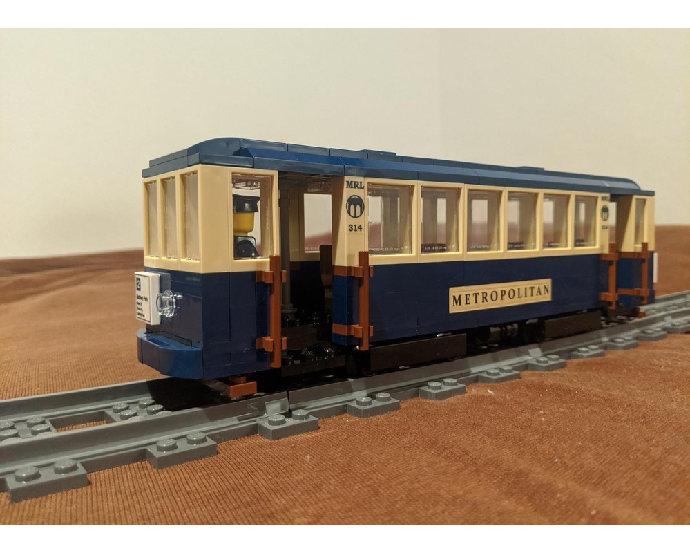 LEGO MOC Metropolitain Streetcar from 1916 by brickrail | Rebrickable ...