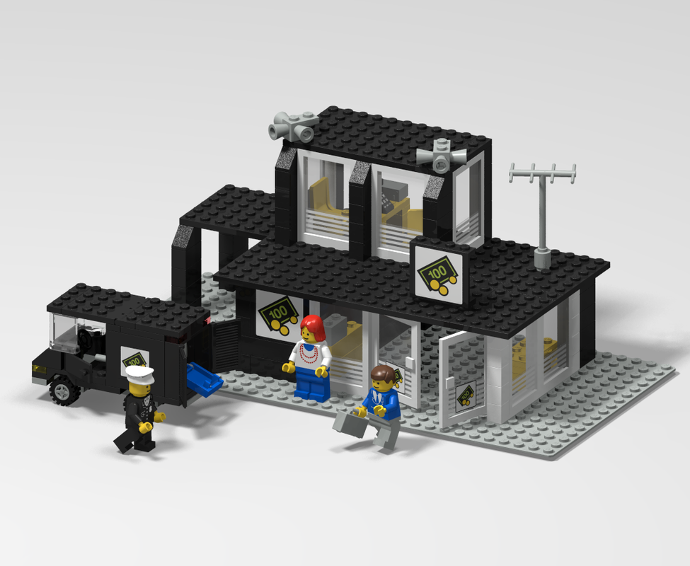 LEGO MOC-205367 City Bank by Bruckette | Rebrickable - Build with LEGO