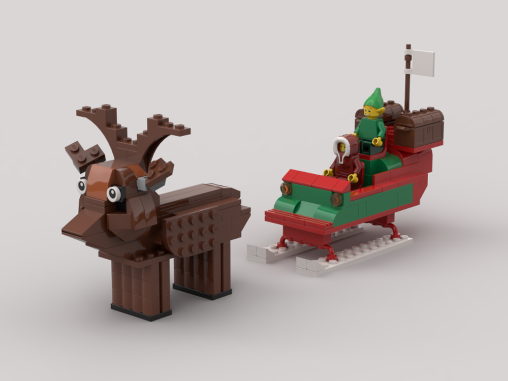 LEGO MOC Santa and Rudolph by brickingitsince70s | Rebrickable - Build ...