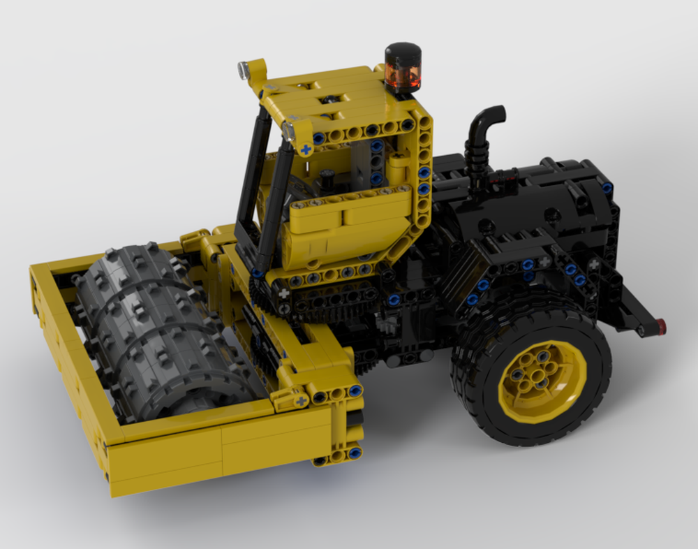 LEGO MOC Road Roller / Soil Compactor by charlesBv | Rebrickable ...