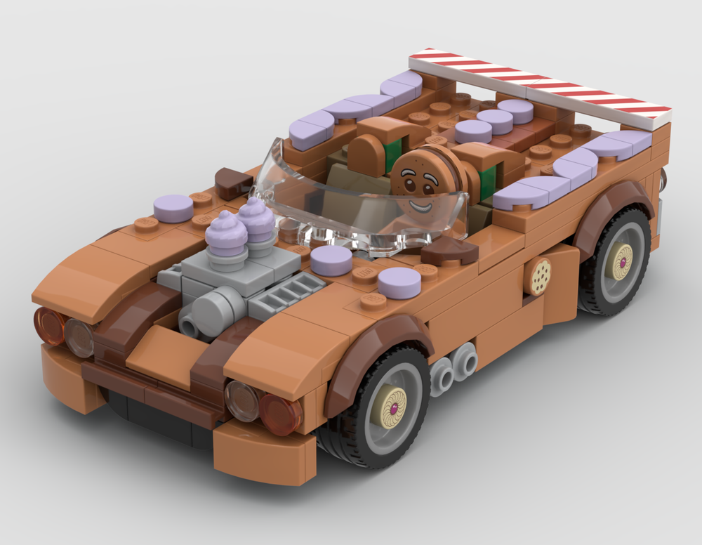 LEGO MOC Gingerbread Roadster by SpartacusPrime1 | Rebrickable - Build ...