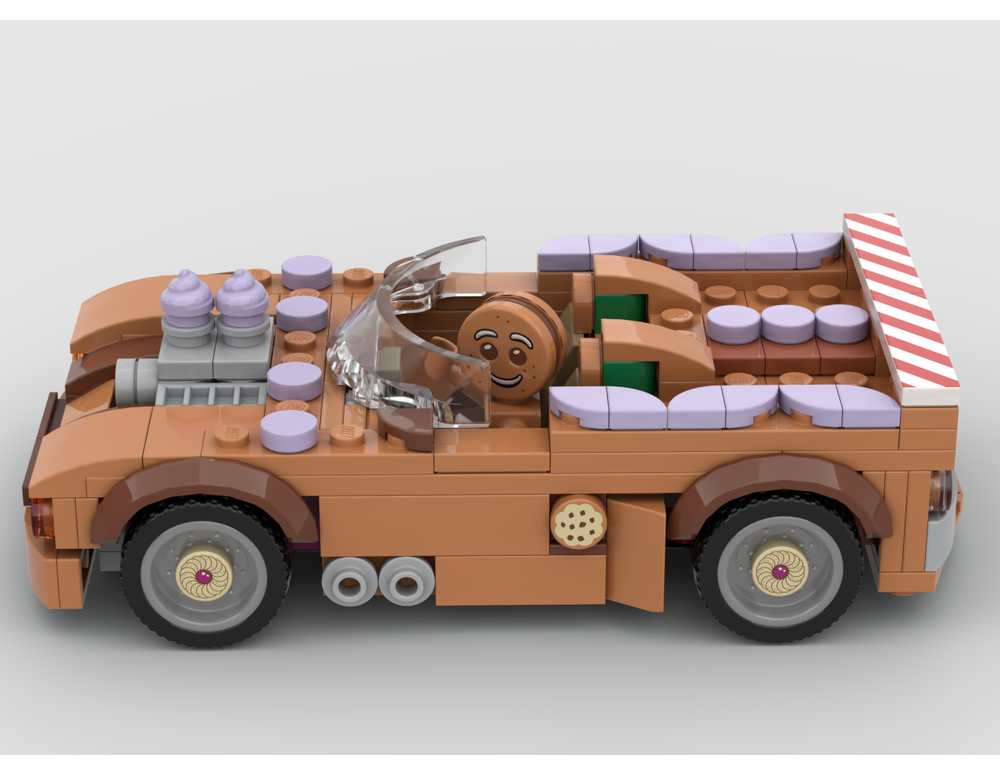 Lego Moc Gingerbread Roadster By Spartacusprime1 Rebrickable Build