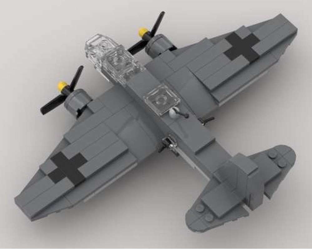 LEGO MOC The Battle of Britain - part 2 - He-111 (1/110 scale) by ...
