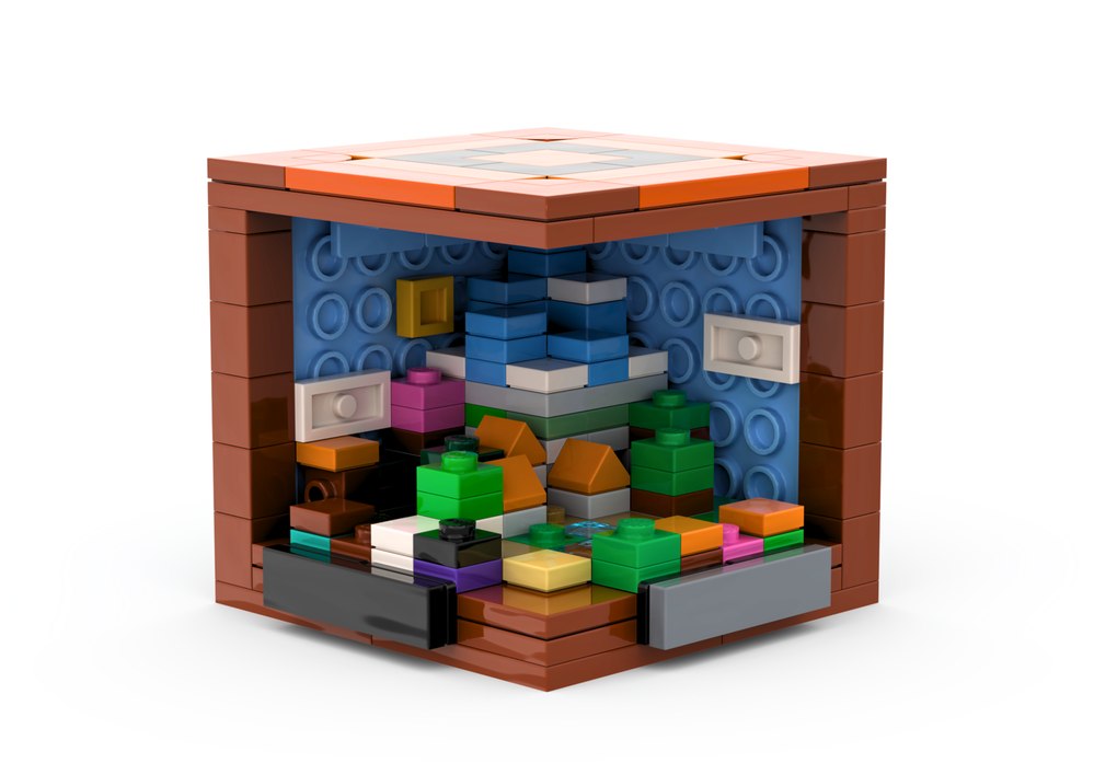 LEGO MOC Micro Minecraft Crafting Table by The Bobby Brix Channel ...