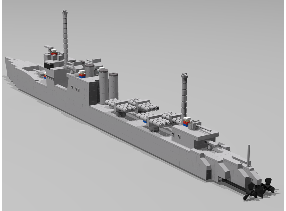 LEGO MOC USS Barker by stefanhfrfr | Rebrickable - Build with LEGO