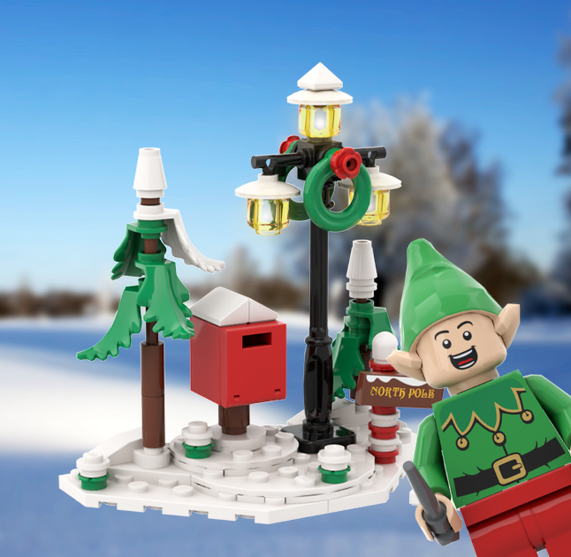 LEGO MOC North Pole Mail Box by JD Bricks | Rebrickable - Build with LEGO
