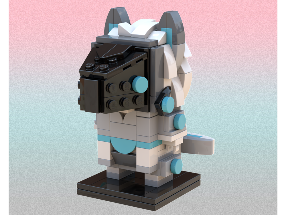 LEGO MOC Furry Protogen Brickheadz by Tye Thorntail | Rebrickable ...