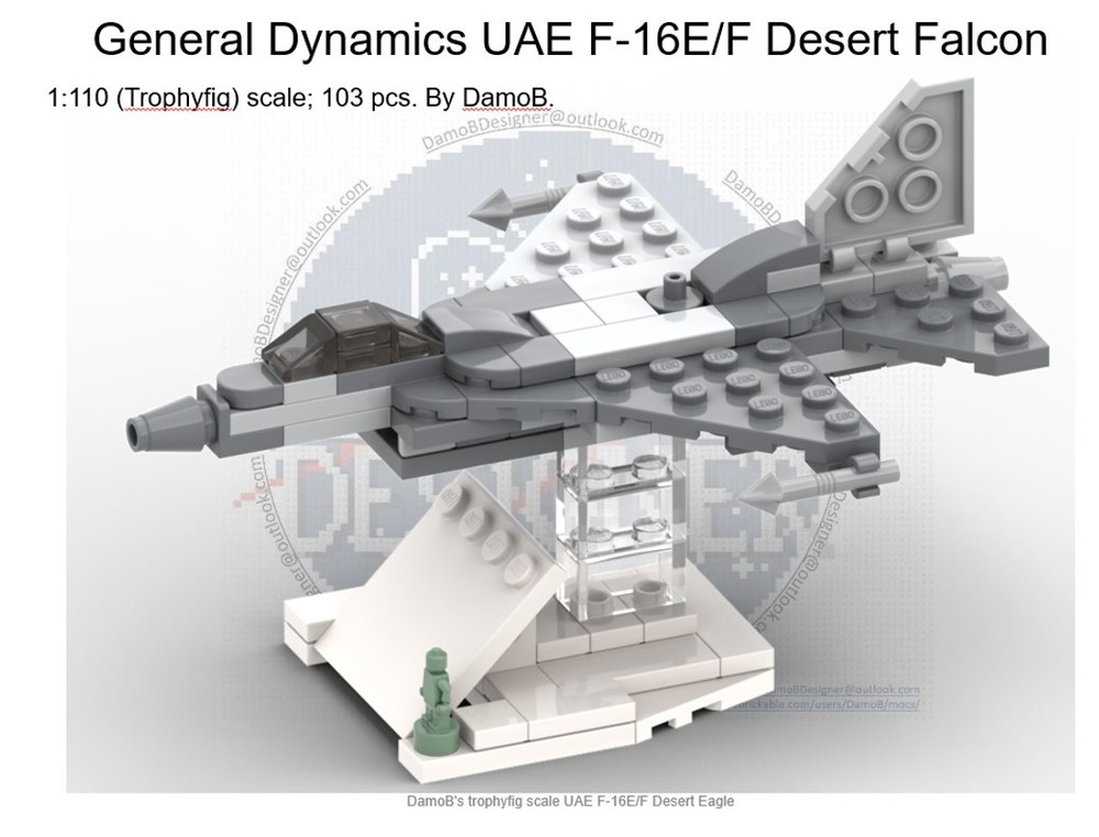 LEGO MOC General Dynamics UAE F-16E/F Fighting Falcon by DamoB ...
