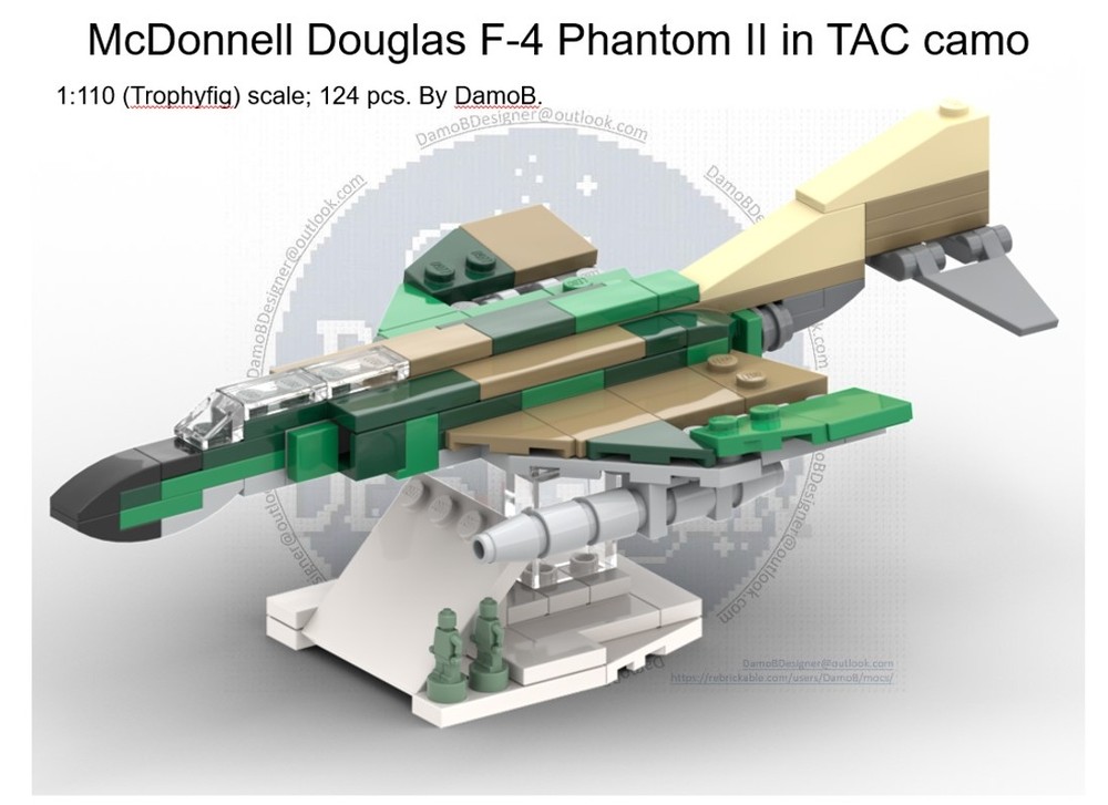 LEGO MOC McDonnell Douglas USAF F-4 Phantom II TAC/SEAC by DamoB ...