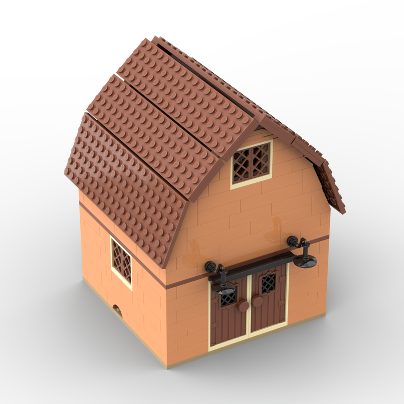 LEGO MOC Small Barn - Brown Version by BrickMind | Rebrickable - Build ...