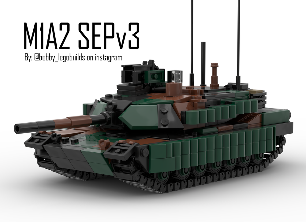 LEGO MOC-205435 Lego M1A2 SEP V2 in 1/45th scale by BobbyLegoBuilds ...