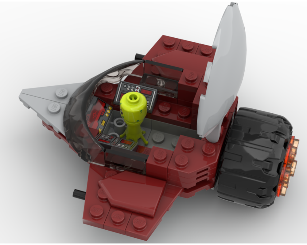 LEGO MOC Alien space jet by Smellybricks | Rebrickable - Build with LEGO