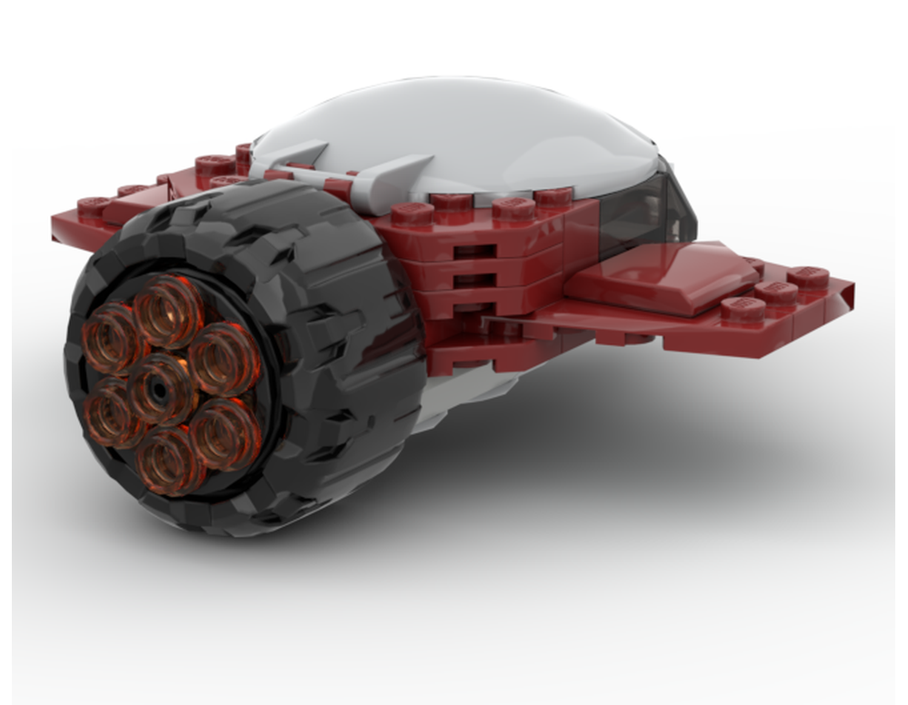 LEGO MOC Alien space jet by Smellybricks | Rebrickable - Build with LEGO