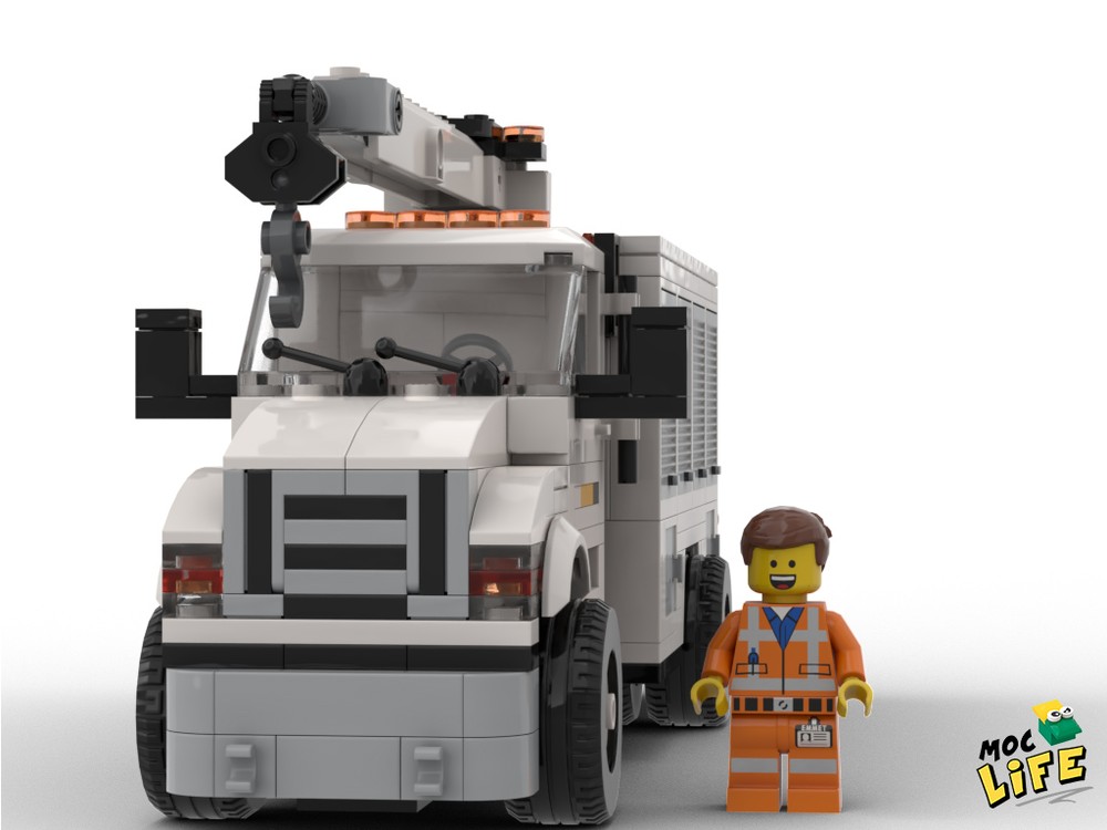 Lego Moc Ford F 650 Regular Cab Dually Cat Service By Moclife