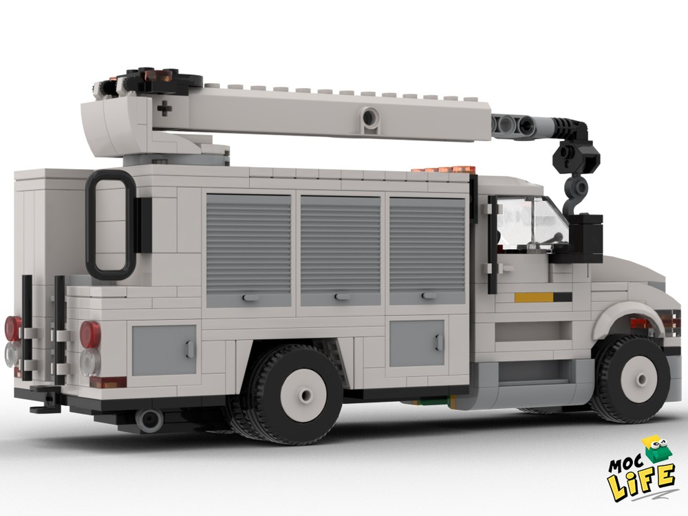 Lego Moc Ford F 650 Regular Cab Dually Cat Service By Moclife
