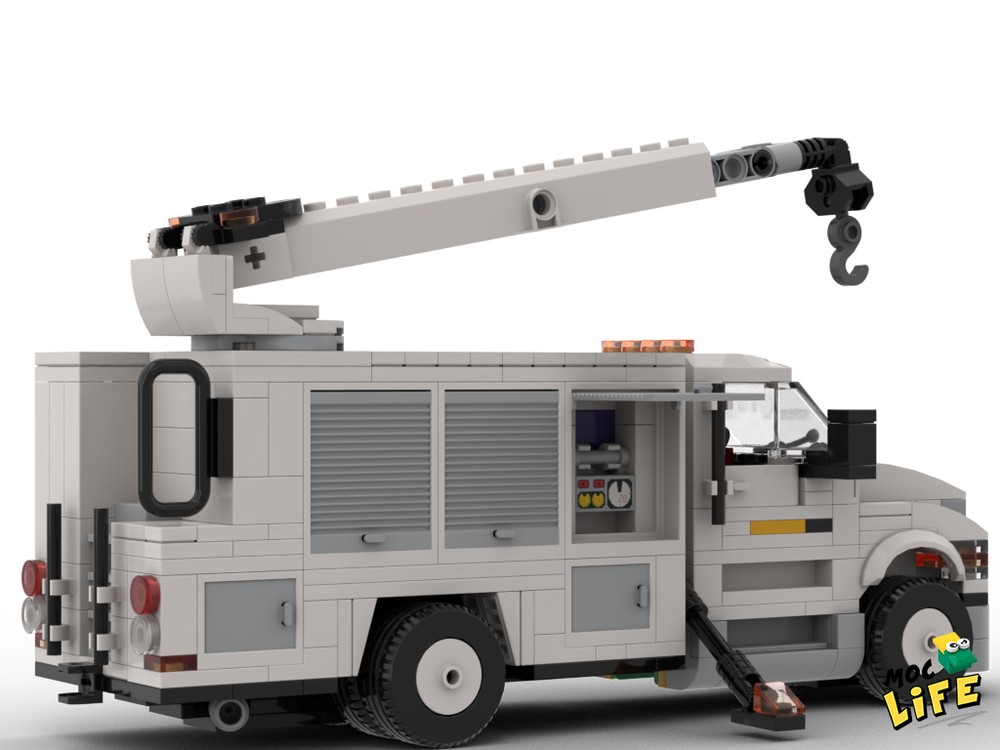 Lego Moc Ford F 650 Regular Cab Dually Cat Service By Moclife