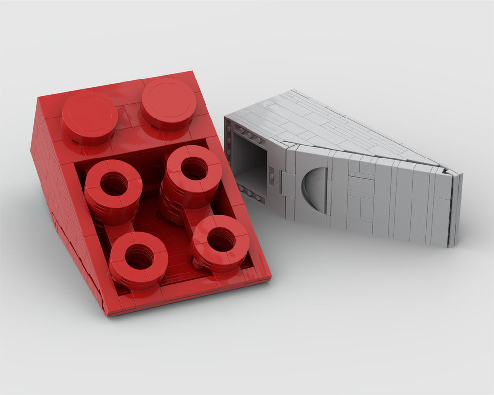 LEGO MOC Upscaled inverted 33° slopes by Briquoleur | Rebrickable ...