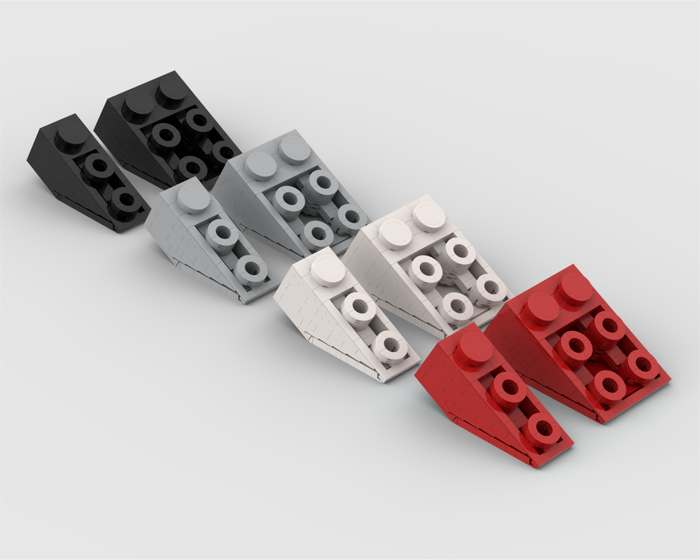 LEGO MOC Upscaled inverted 33° slopes by Briquoleur | Rebrickable ...