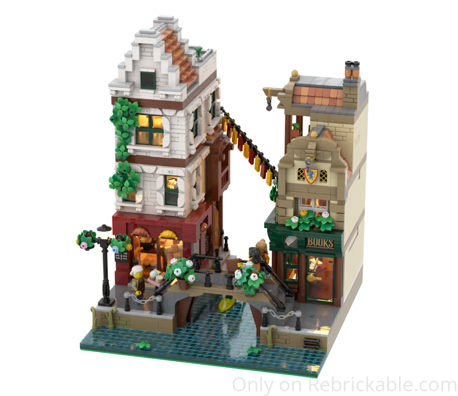 LEGO MOC-205491 Canal Houses by rebelnili | Rebrickable - Build with LEGO